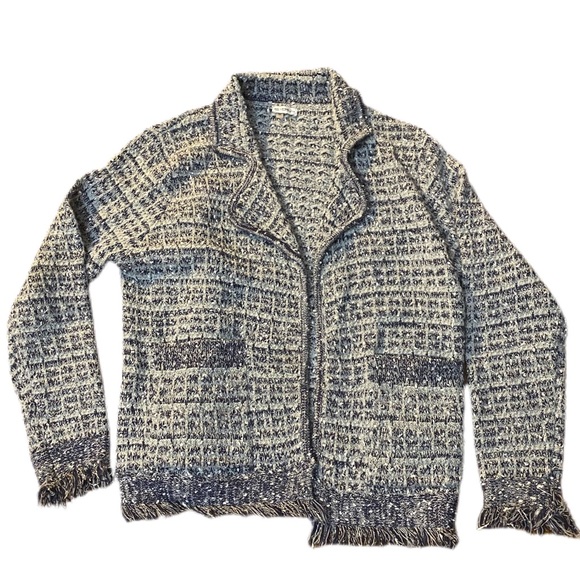 Sioni | Jackets & Coats | Sioni Blue And Gray Tweed Jacket | Poshmark